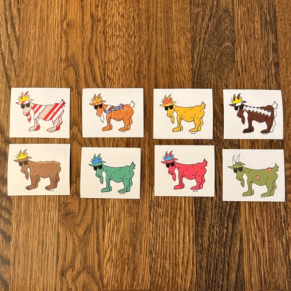 Goat Usa | Toys | Goat Usa Sticker Bundle Set Of 8 | Poshmark